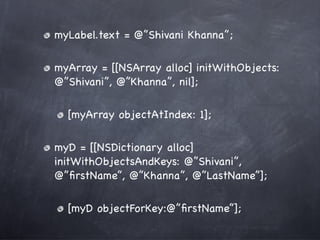 Objective C for C# Developers | PPT