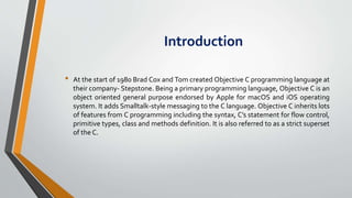 What is unique in Objective C? | PPT