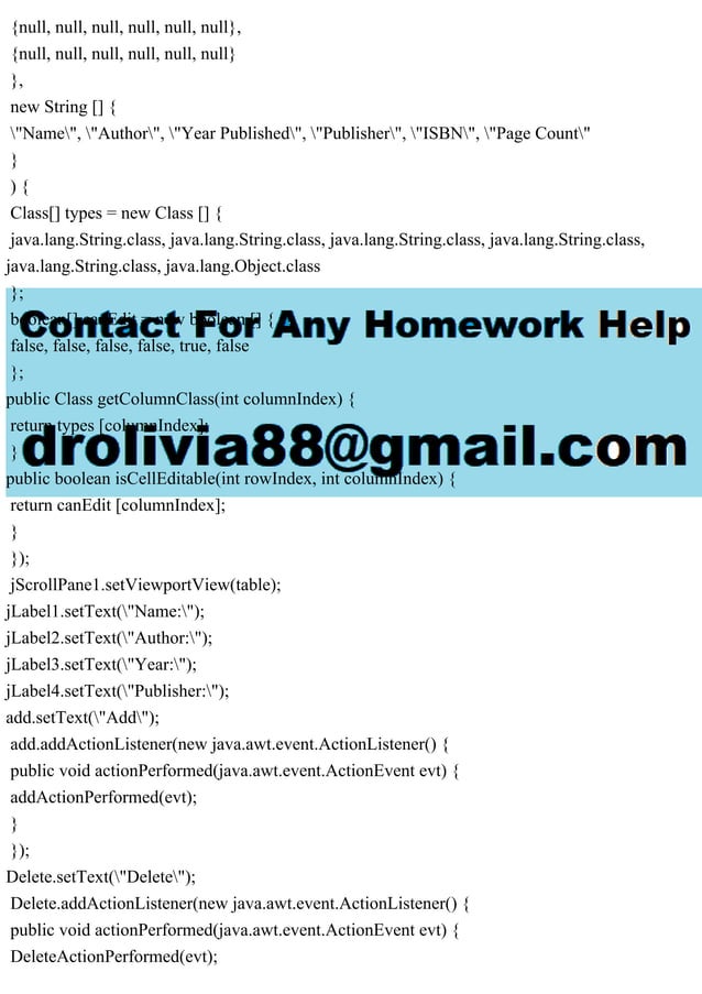 ObjectiveCreate a graphical database for a library IN JAVA. It sh.pdf | Free Download
