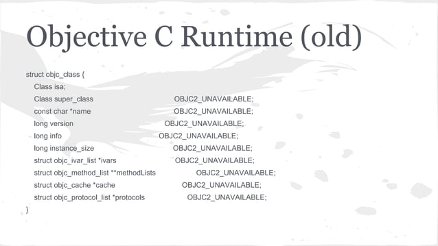 Objective-C Runtime overview | PPT