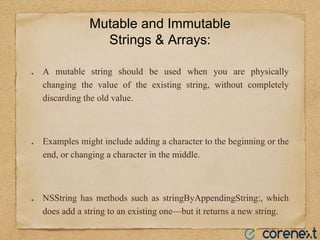 Objective c slide I | PPTX | Operating Systems | Computer Software and Applications