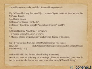 Objective c slide I | PPTX | Operating Systems | Computer Software and Applications