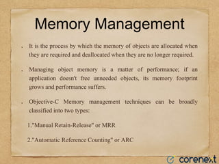 Objective c slide I | PPTX | Operating Systems | Computer Software and ...