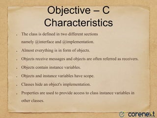 Objective c slide I | PPTX | Operating Systems | Computer Software and Applications