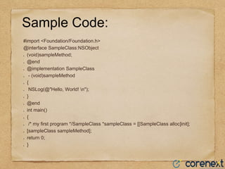 Objective c slide I | PPTX | Operating Systems | Computer Software and ...
