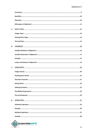 Objective c tutorial | PDF
