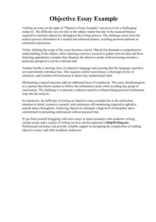 Objective Essay Example.pdf