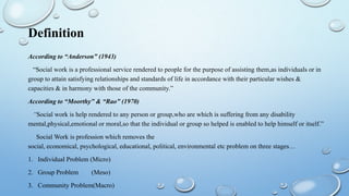 Objectives & functions of Social Work | PPTX