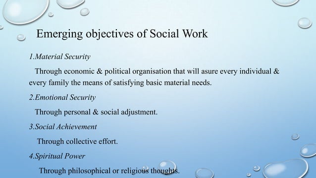 Objectives & functions of Social Work | PPTX