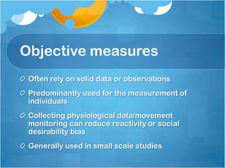 Objective measures of pa | PPTX