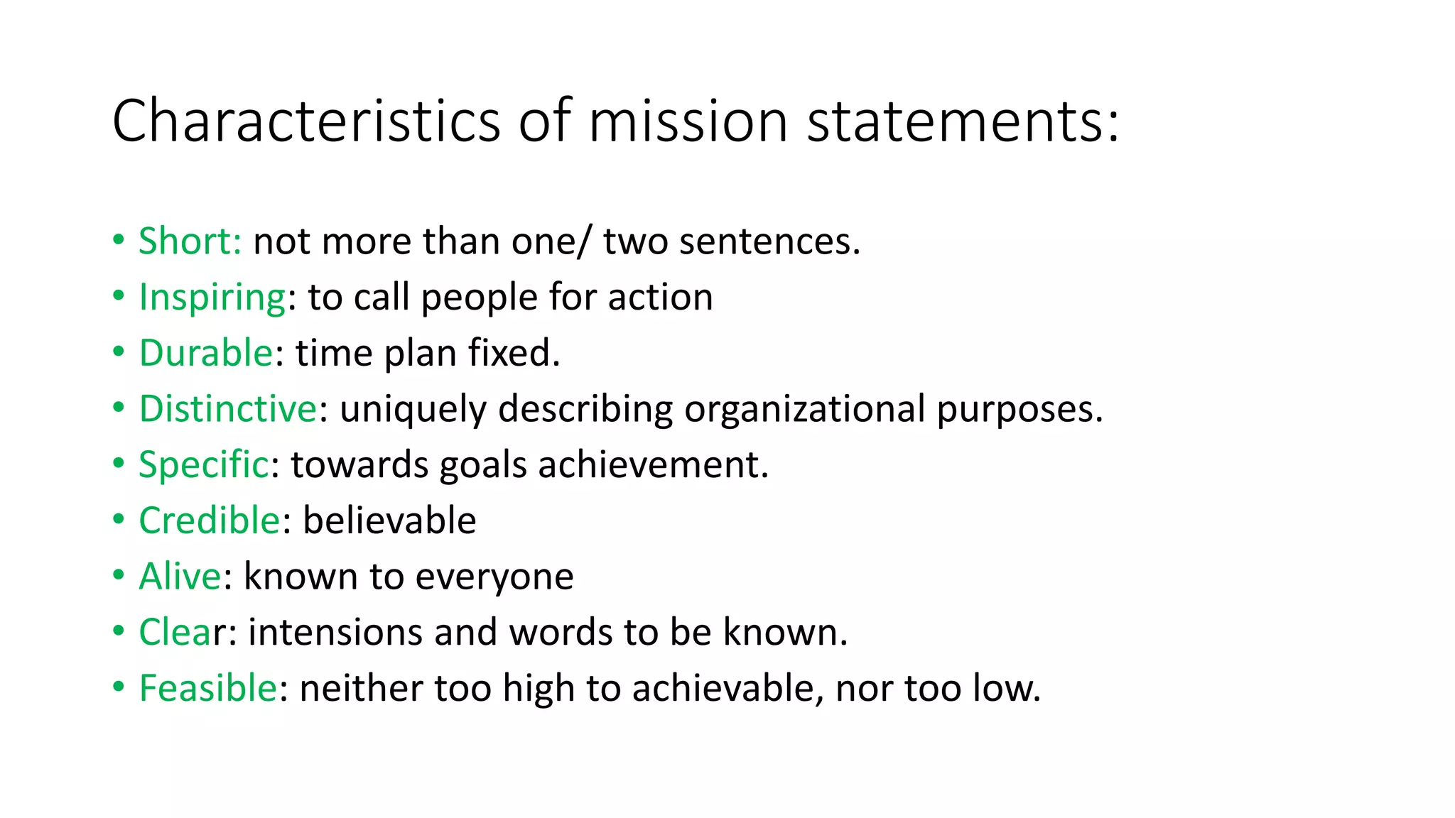 Objective, mission, philosophy | PPTX