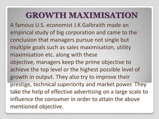 Objective of firm | PPTX