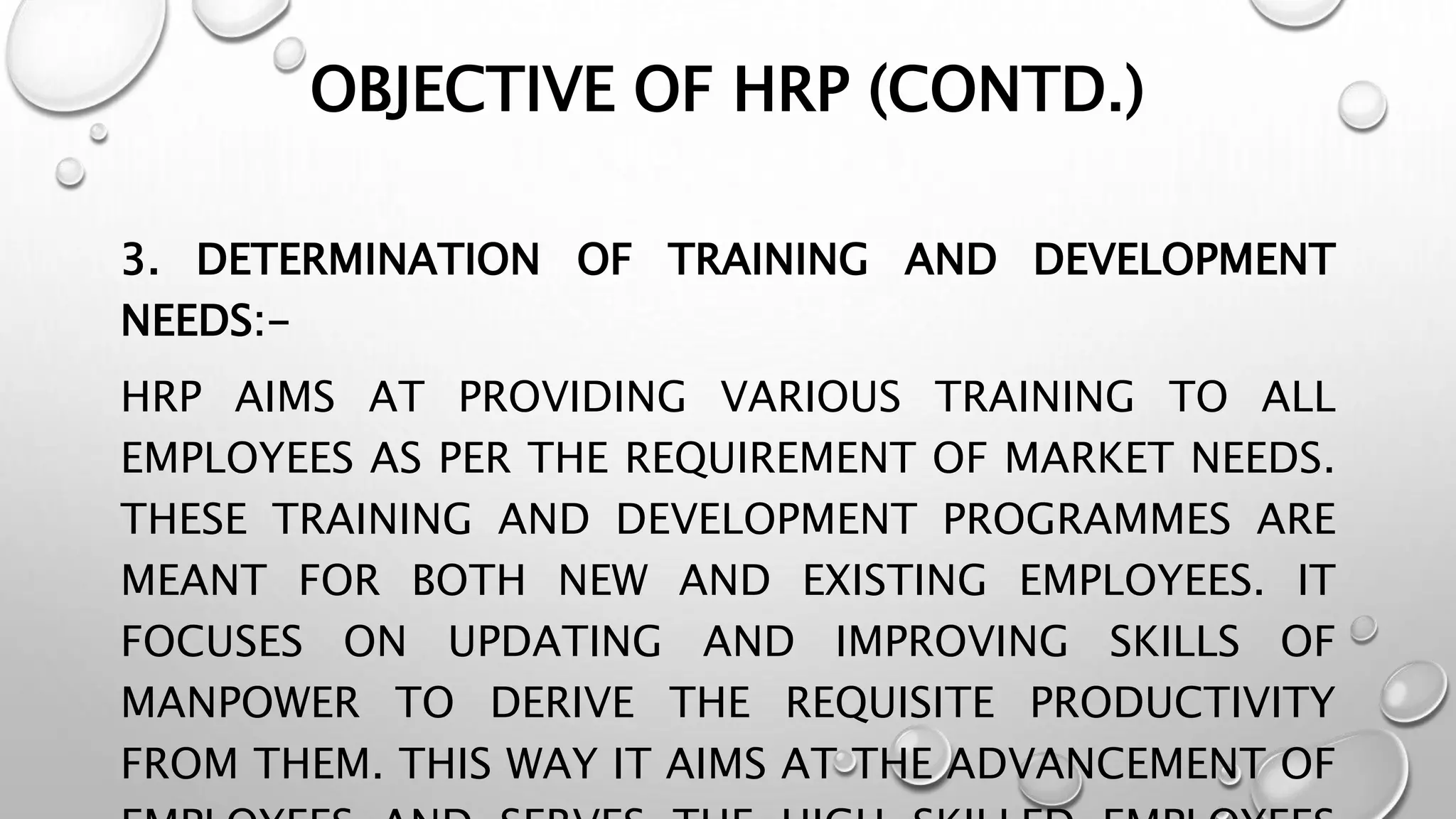 Objective of HRP | PPTX