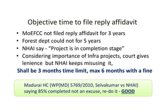 Objective Policies, Laws & Guidelines that will reduce litigation by RP ...