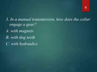 Objective question - automobile engineering -part | PPTX