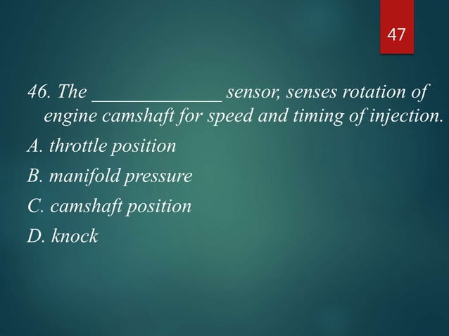 Objective question - automobile engineering -part | PPTX