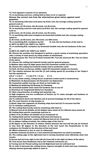 Objective questions and answers on operation management | DOC