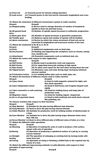 Objective questions and answers on operation management | DOC