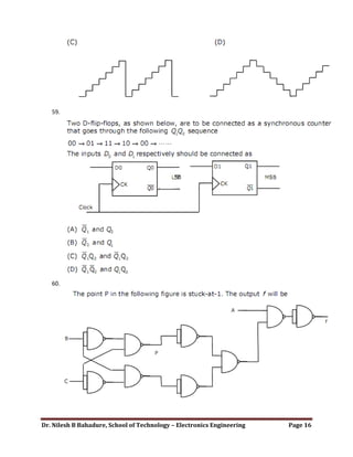 Objective Questions Digital Electronics | PDF