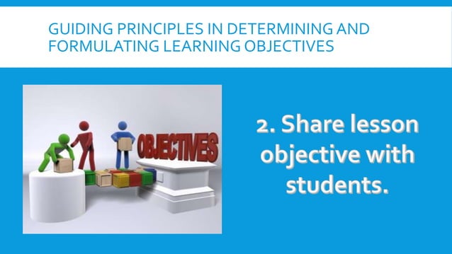 Objective-Related Principles of Teaching