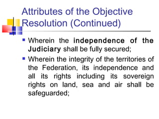 Objective resolution 1949 - Pakistan | PPT