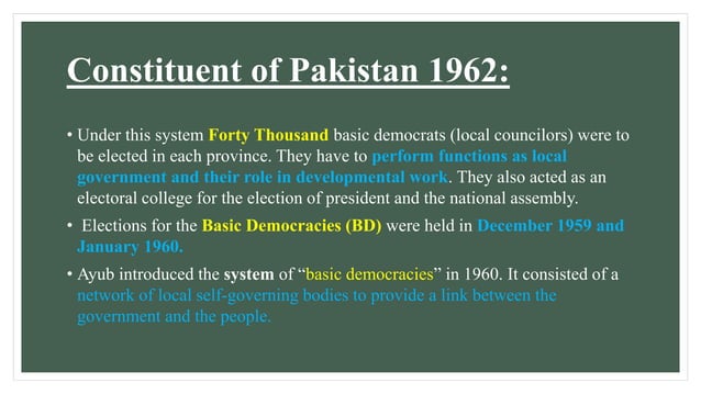 Objective resolution, 3 constitution of pakistan | PPTX | Islam ...