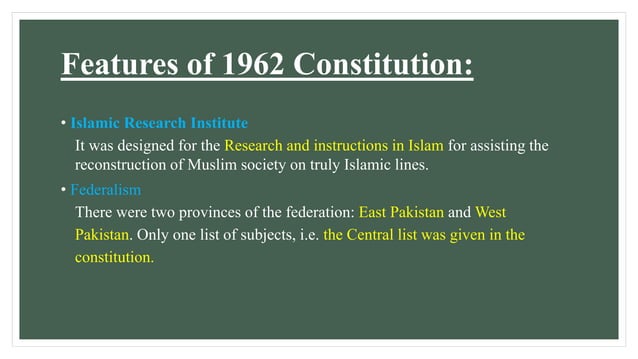 Objective resolution, 3 constitution of pakistan | PPTX | Islam ...