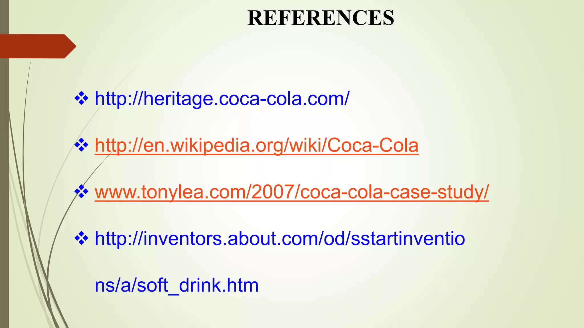 Coca Cola Product Presentation | PPTX