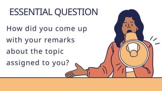 IMPROMPTU SPEECH POWERPOINT PRESENTATION | PPTX