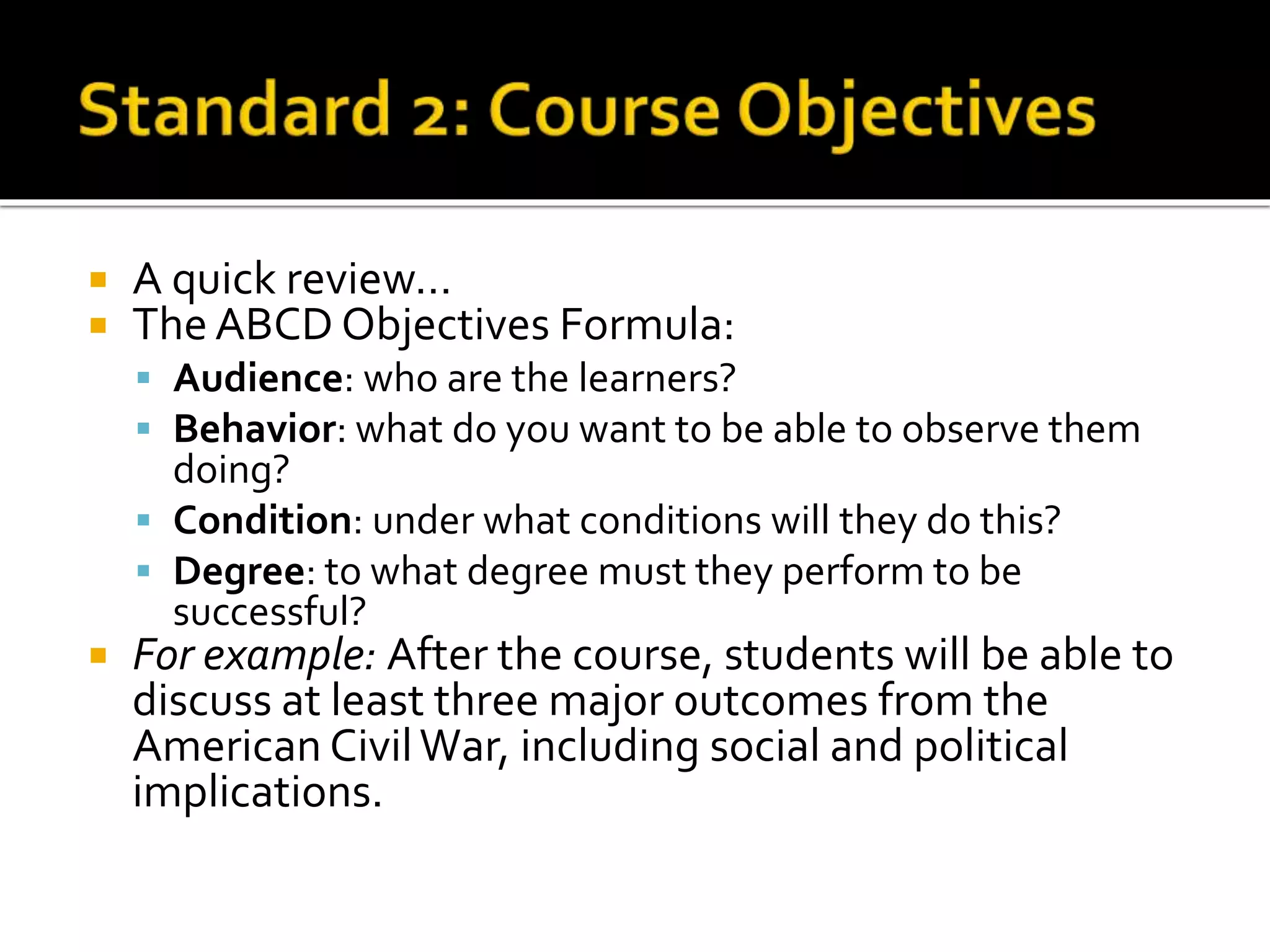 Alignment: Objectives and Assessments | PPTX