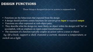 Aspects of Engineering Design:Objective, Constraints, Functions & Means ...