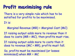 Objectives profit max and others | PPT