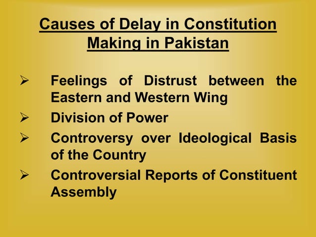 Constitutional Development of Pakistan,Objectives Resolution 1949 ...
