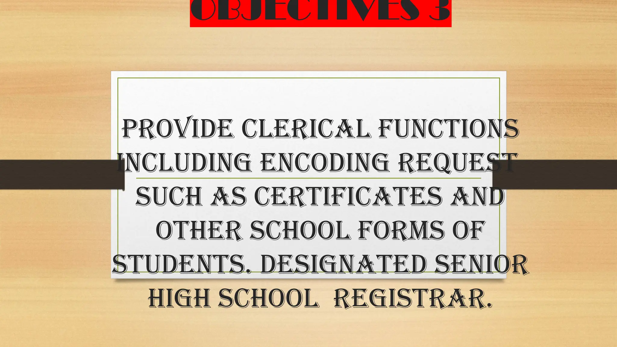 OBJECTIVES for the making of cakes and pastries | PPT