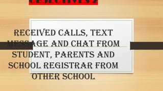 OBJECTIVES for the making of cakes and pastries | PPT