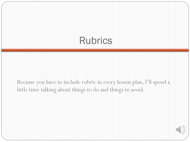 Objectives and assessment | PPT