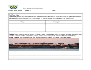 Objectives and assessment tools | PPT