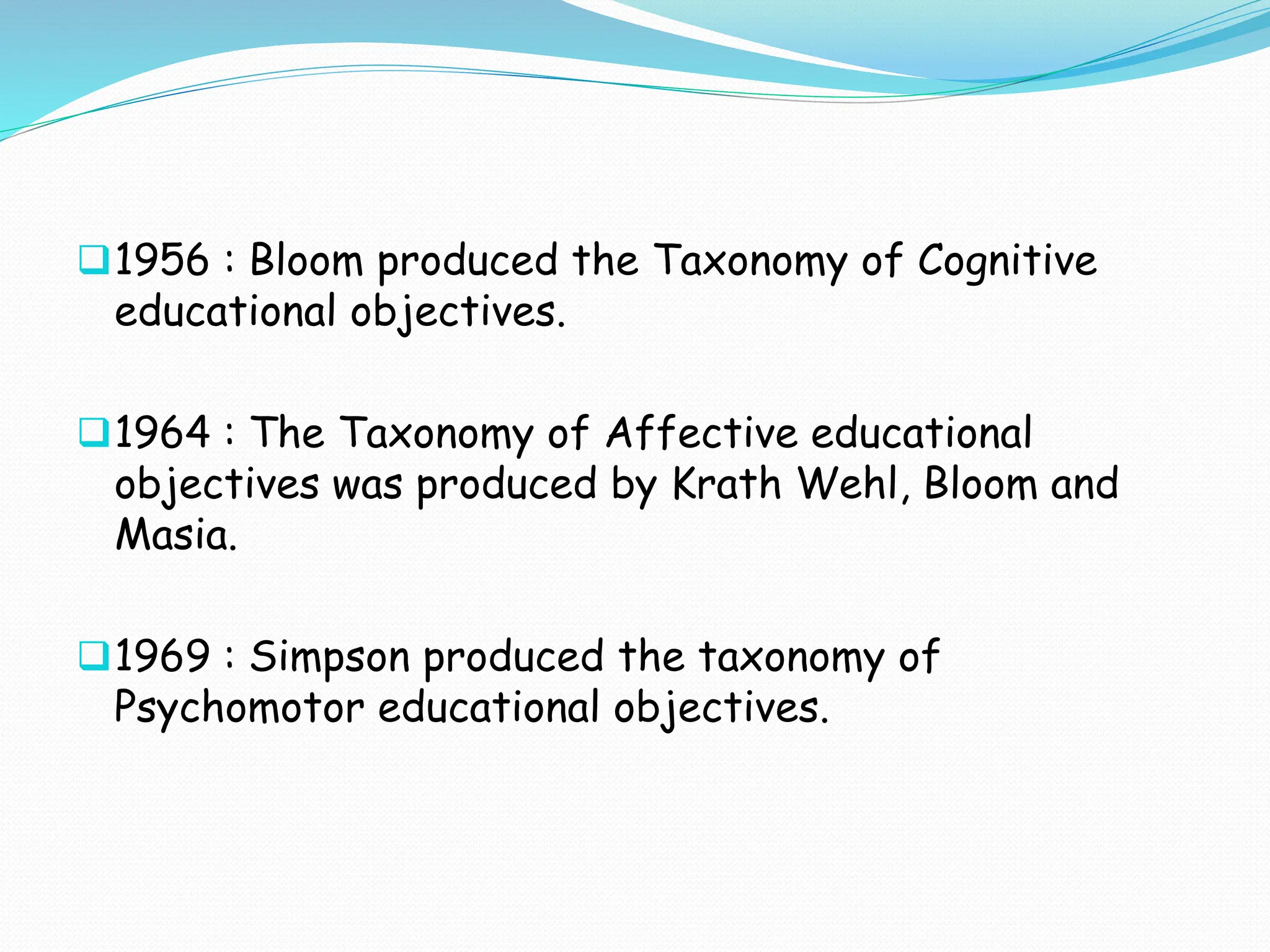 Blooms Taxonomy of Educational Objectives.pptx | Educational Assessment | Education