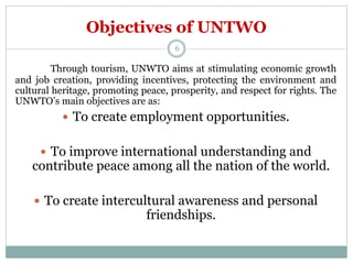 Objectives and functions of unwto | PPTX