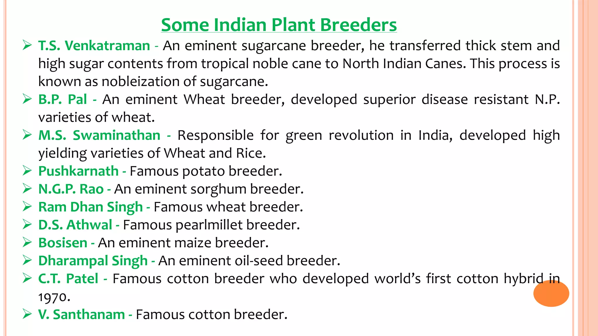 Plant Breeding - Objectives and History | PPTX