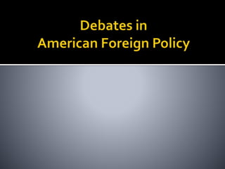 Objectives and instruments of Foreign Policy | PPTX