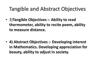 Objectives and its specification (2) | PPT