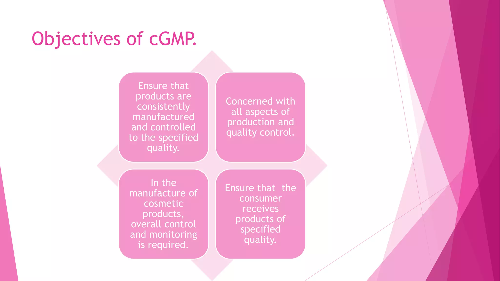 Objectives and policies of c gmp, layout of building and services | PPTX