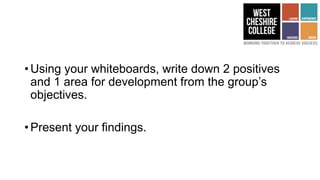 Session Objectives & Assessment for Learning | PPTX