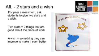 Session Objectives & Assessment for Learning | PPTX