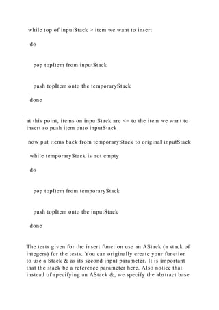 Objectives Assignment 09 Applications of Stacks COS.docx