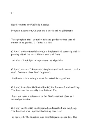 Objectives Assignment 09 Applications of Stacks COS.docx