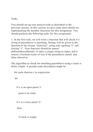 Objectives Assignment 09 Applications of Stacks COS.docx