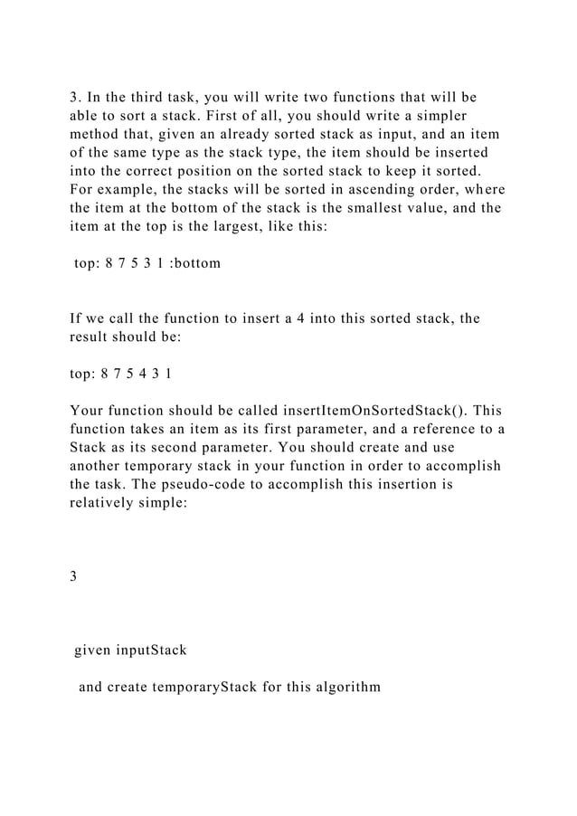 Objectives Assignment 09 Applications of Stacks COS.docx