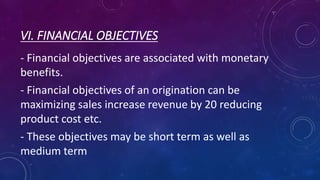 STRATEGIC MANAGEMENT OBJECTIVES BY SAI PPT.pptx | Business | Business ...